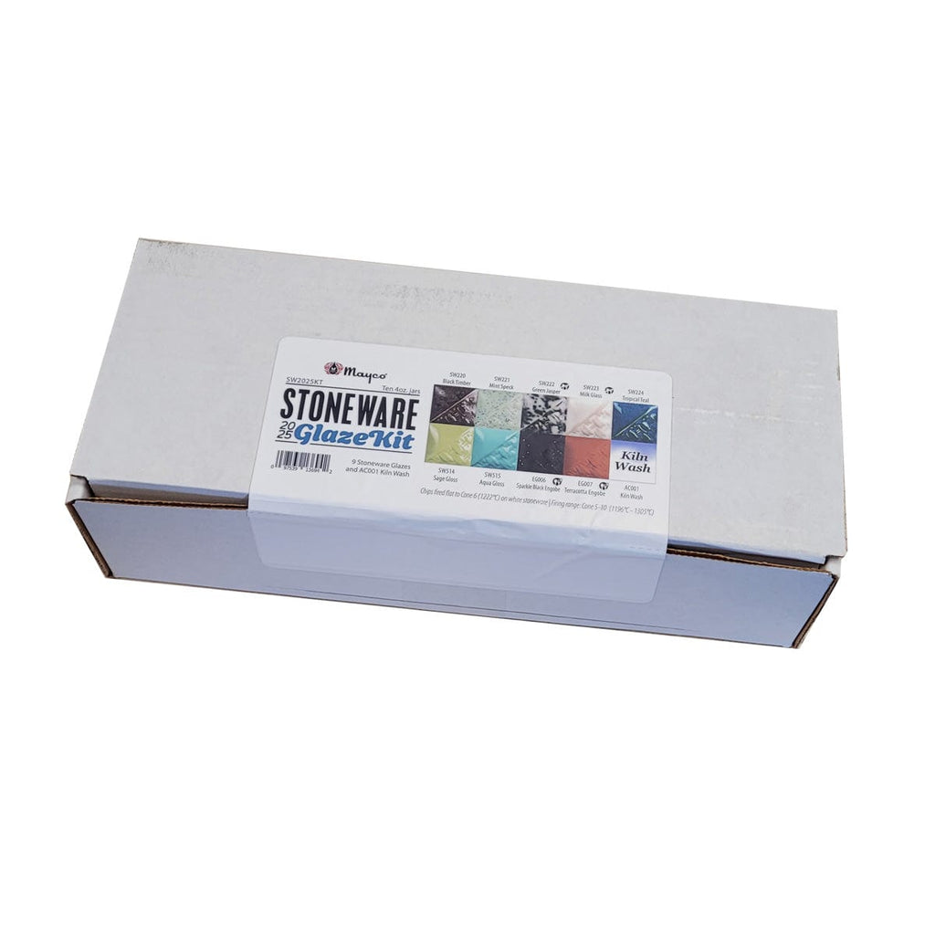 Mayco 2025 Stoneware Glaze & Engobe Sample Kit of 9, 4oz jars ...