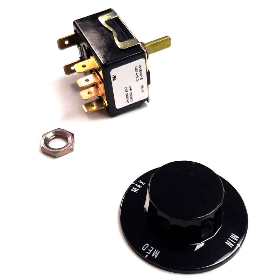 Three Heat - Four Position Switch with Knob – Sounding Stone