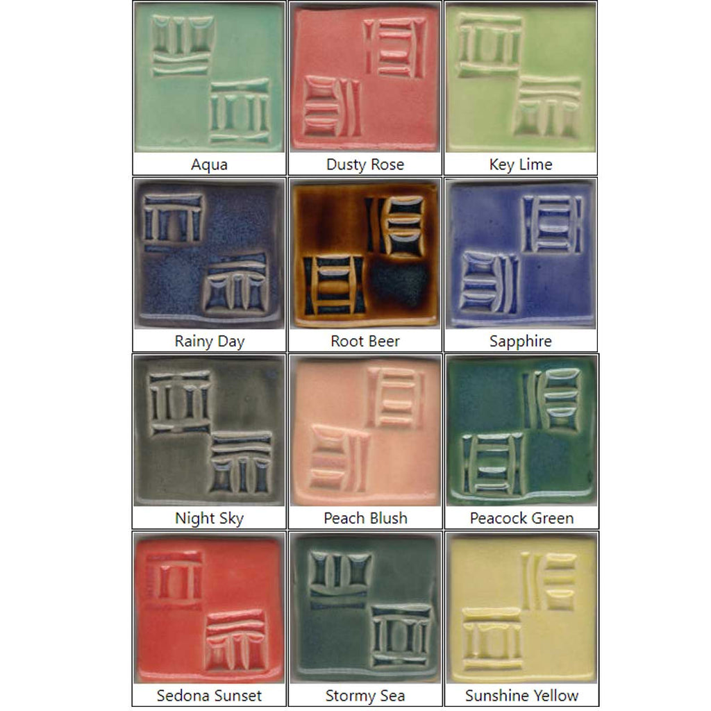 Coyote Glaze Sample Set No. 7 - Celadons – Sounding Stone