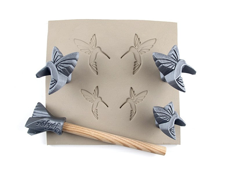 Relyef RR081 Hummingbirds Stamp Set – Sounding Stone